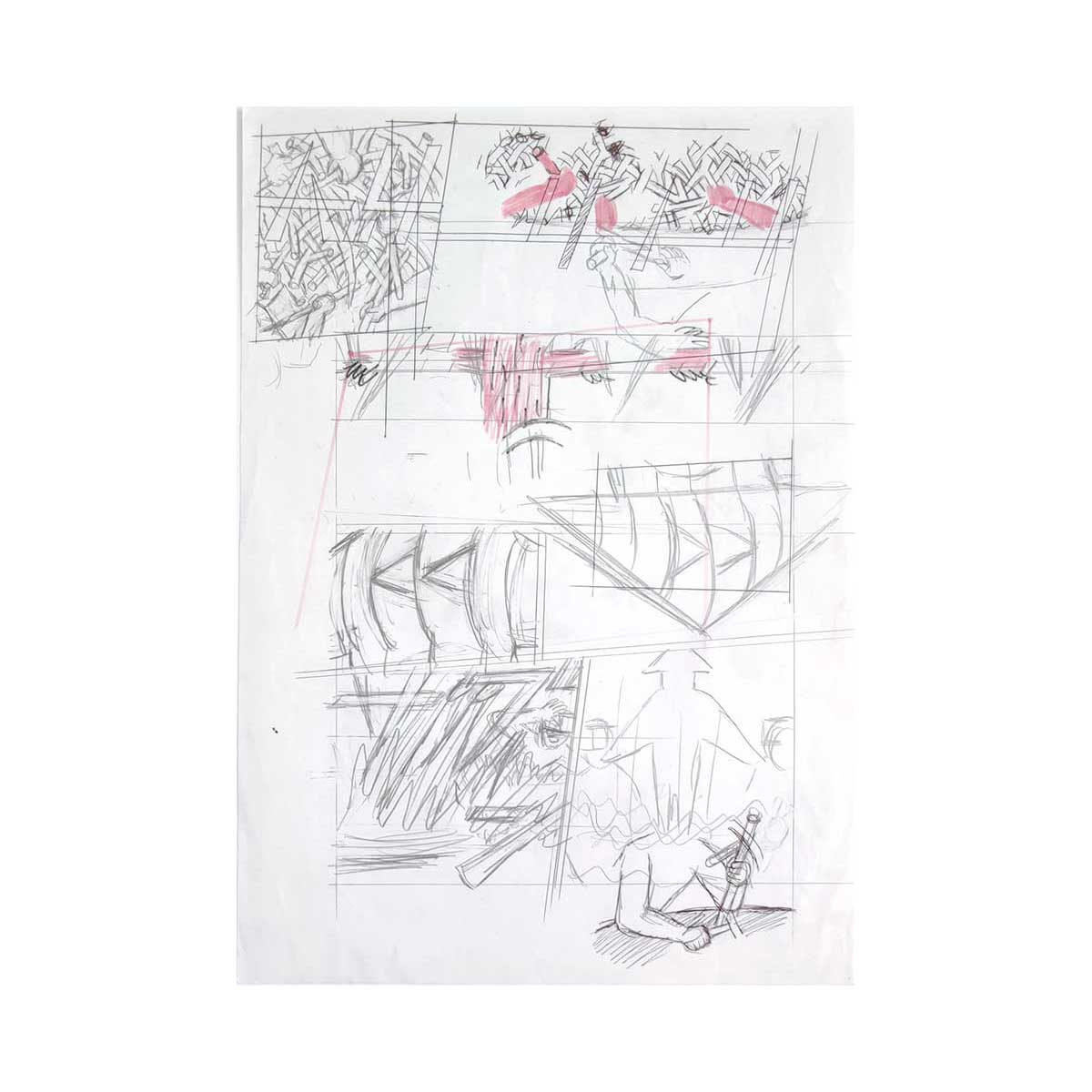 Yuichi Yokoyama Drawing 2-3 | “下書原画 2-3” 横山裕一 – LUCKY RECORDS
